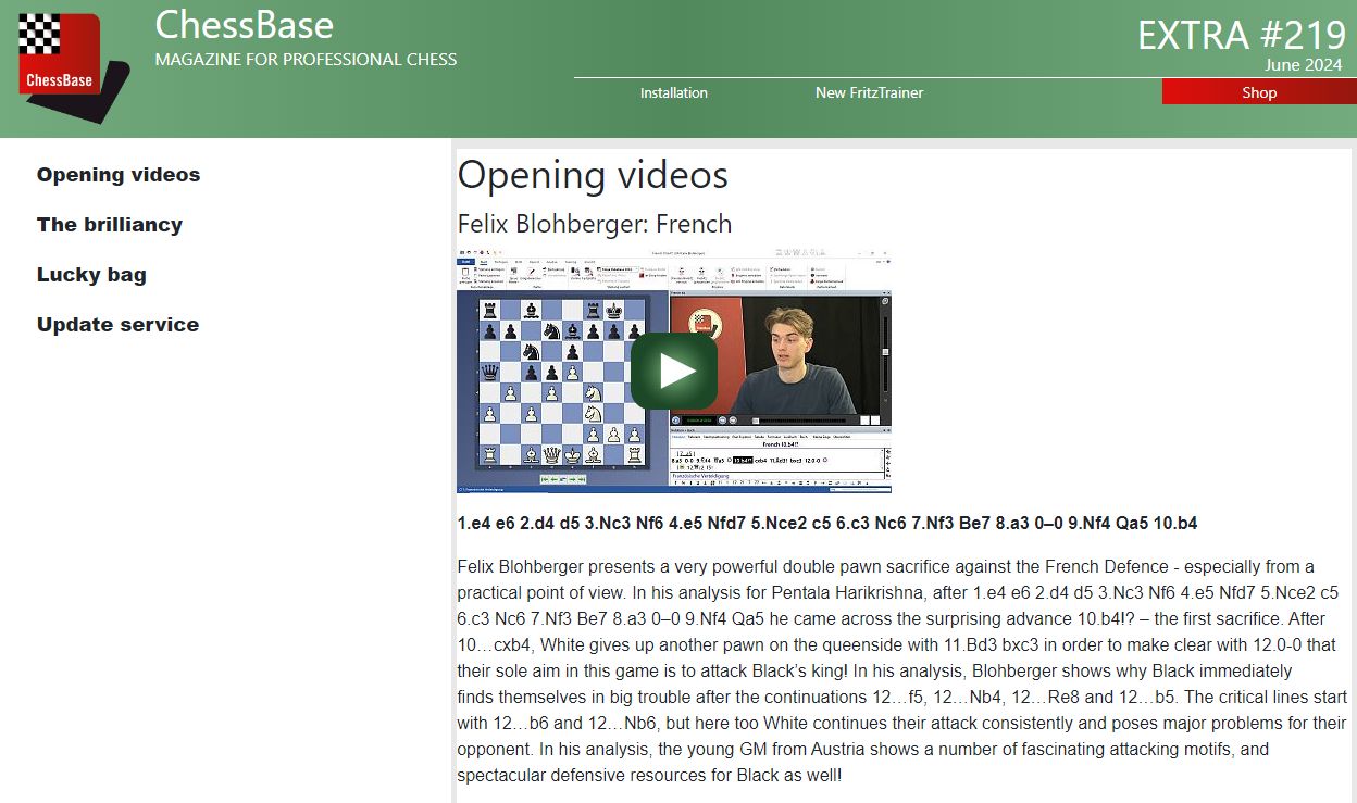 ChessBase Magazine Extra 219